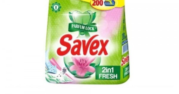 Detergent Pudra pentru Rufe SAVEX 2 in 1 Parfum Lock Fresh, 20 kg ...